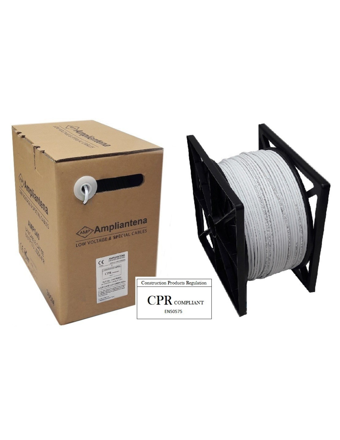 Cable UTP Cat5E CCA LSHF 305m Eca Blanco