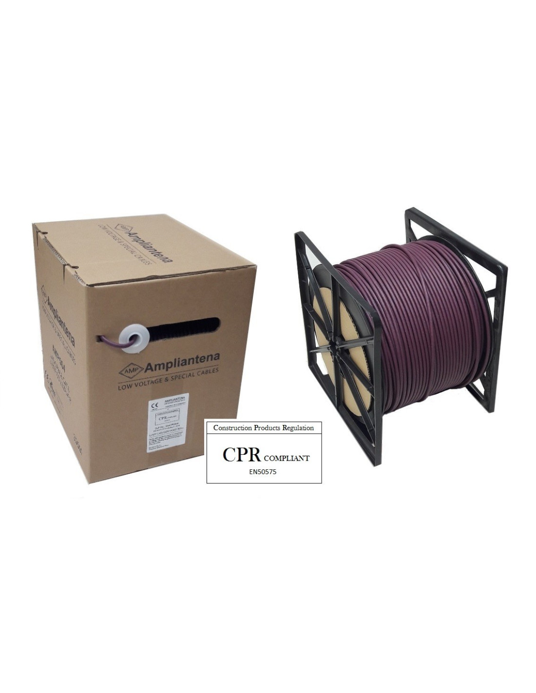 Cable UTP Cat6 CU LSHF 305m Eca Violeta