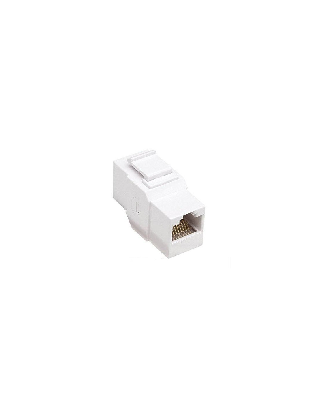 Conector RJ45 hembra UTP Cat6 blanco 90 grados